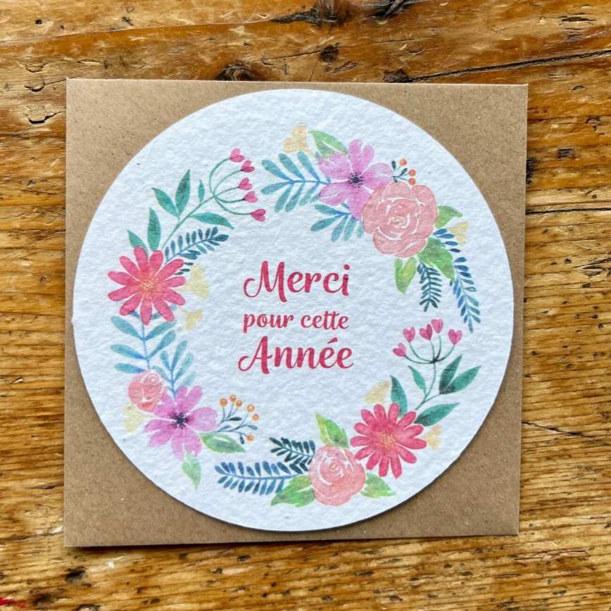 Lulu - Carte "Merci pour cette année" | L'Atelier de Lynie